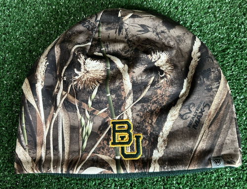 Baylor University Bears Camo Reversible Beanie Hat Realtree Max 5, New ...