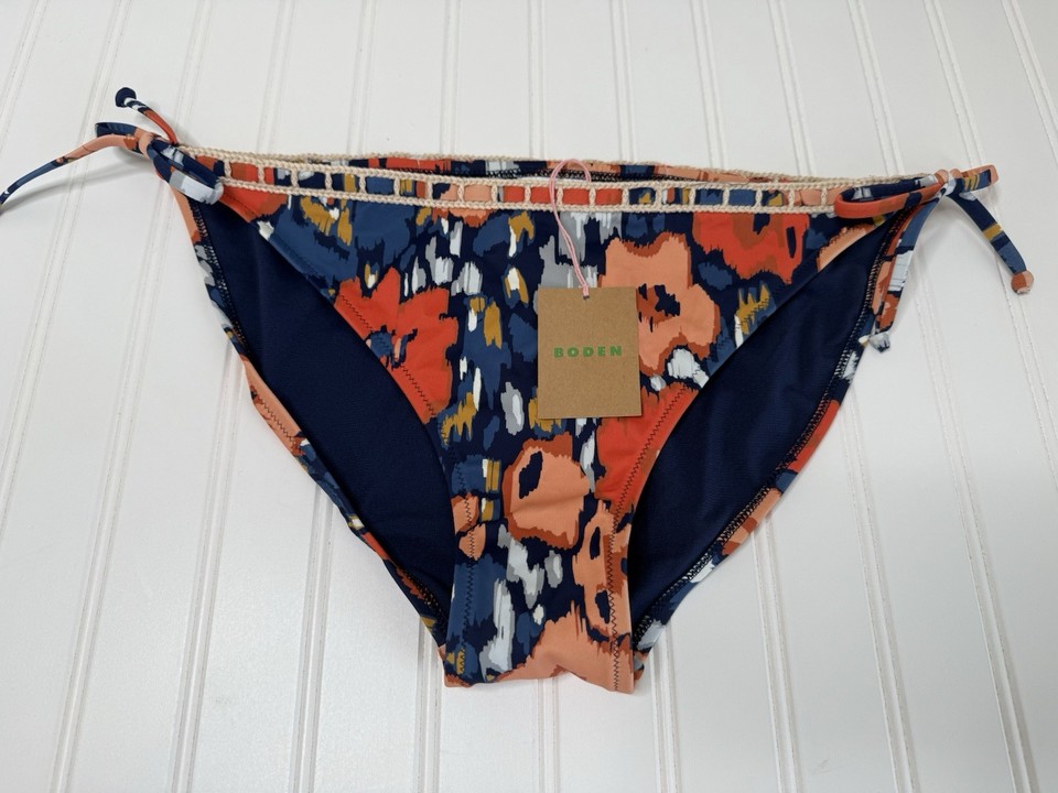 Boden Crochet Trim Bikini Bottom String Women's US 14 NEW. 998 | eBay