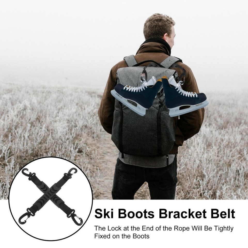 2 Pcs Adjustable Ski Boot Carrier Roller Skate Attachment for Shoes ...