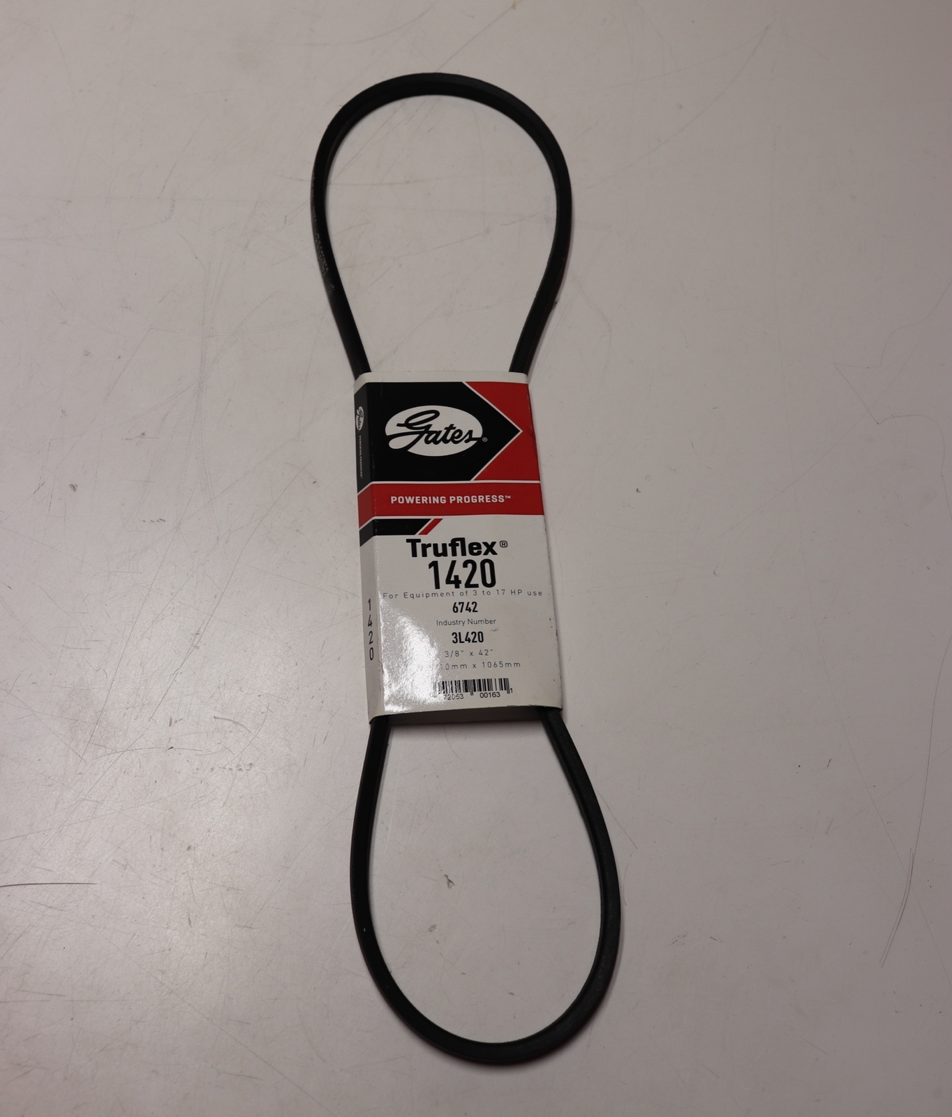 Gates Truflex 1420 Belt 6742 3L420 3/8" x 42" (9.5/10mm x 1065mm ...