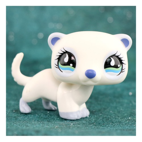 Mini Pet Shop LPS White Ferret Who Love LPS Kid Gift Doll Cute Toy Xmas ...
