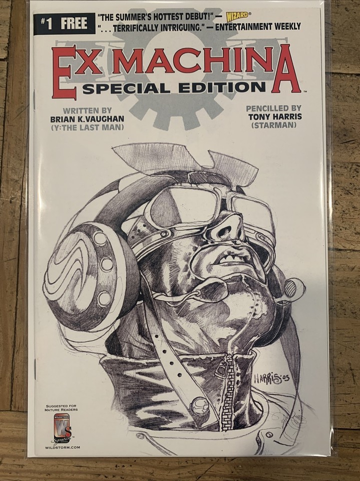 Ex Machina #1 Promotional Edition "Special Edition Free" Sketch Variant ...