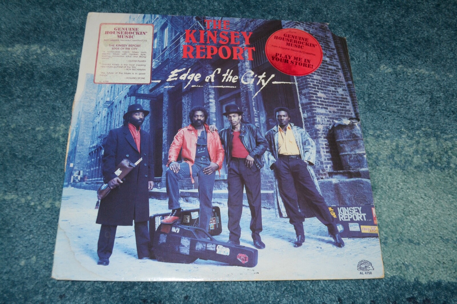 The Kinsey Report~Edge Of The City~With Hype Stickers~NM Vinyl~Quick ...