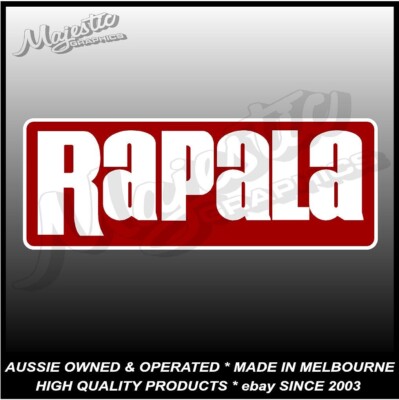 RAPALA - 210mm x 78mm - BOAT FISHING - DECAL / STICKER | eBay Australia