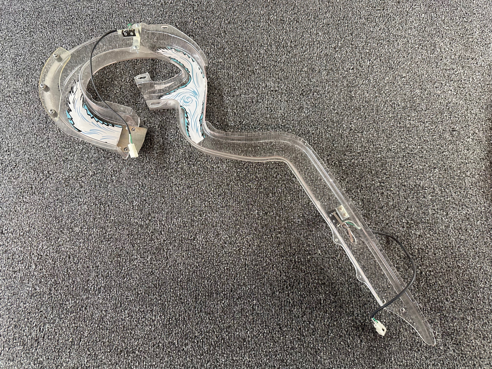 Williams White Water Pinball Machine Playfield Plastic Big Foot Ramp ...