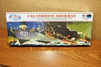 ATLANTIS MODELS USS FORREST SHERMAN DESTROYER 1/320 SCALE MODEL KIT | eBay