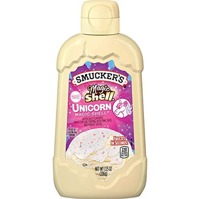 1 Smucker's Unicorn Magic Shell Topping 7.25oz Freezes In Seconds 08/26 ...