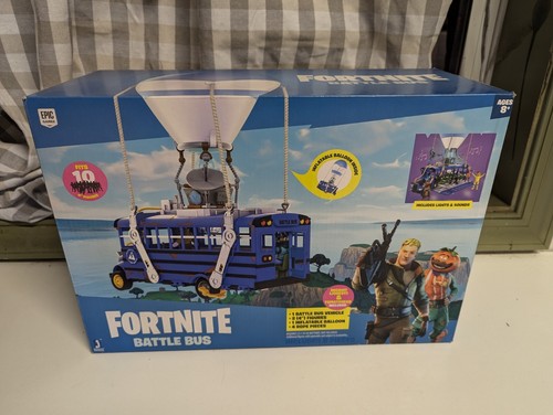 Fortnite Battle Bus 14" Deluxe Vehicle Pack Epic Games New Style Box ...