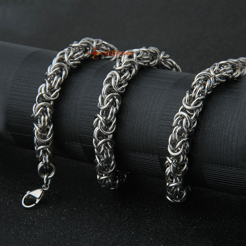 Silver Stainless Steel Chain Maille Mail Chainmaille Necklace Chainmail ...