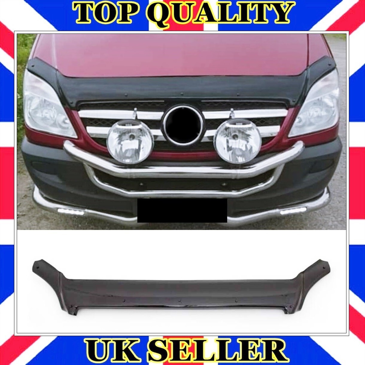 HOOD DEFLECTOR BONNET GUARD PROTECTOR For MERCEDES SPRINTER W906 2006 ...