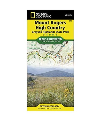 Mount Rogers High Country Map [Grayson Highlands State Park], National ...