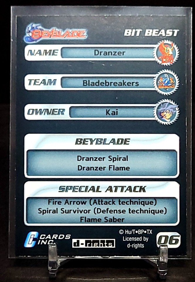 2003 Cards Inc Beyblade Foil #06 Dranzer | eBay