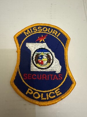 Vintage Missouri Police Securitas Cloth Shoulder Patch Obsolete | eBay