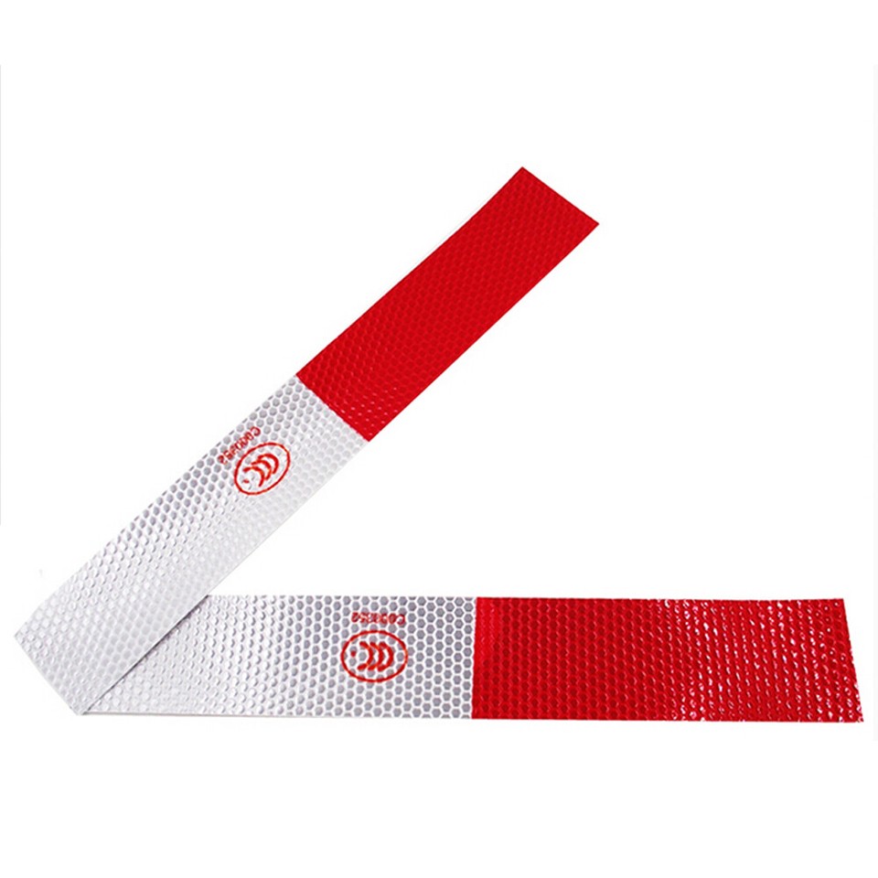 3M 10M 25M 38M Red White Reflective Tape Conspicuity Sticker Safety ...