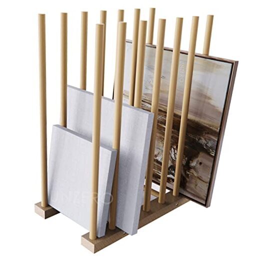 Art Storage Rack, Wood Storage Stand for Canvas Boards, Panel, Frame ...