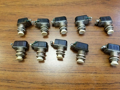 20 Carling Momentary Push button Switch SPST NC Solder Terminals 6 Amp ...