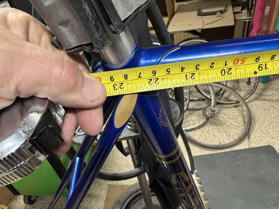 1970s Azuki Imperial Cromoly Bike Frameset 58cm ST CTT 58cm TT CTC ...