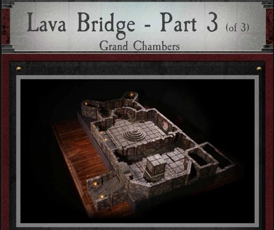 Dwarven Forge - Lava Bridge 13C Grand Chambers *Factory Painted and ...