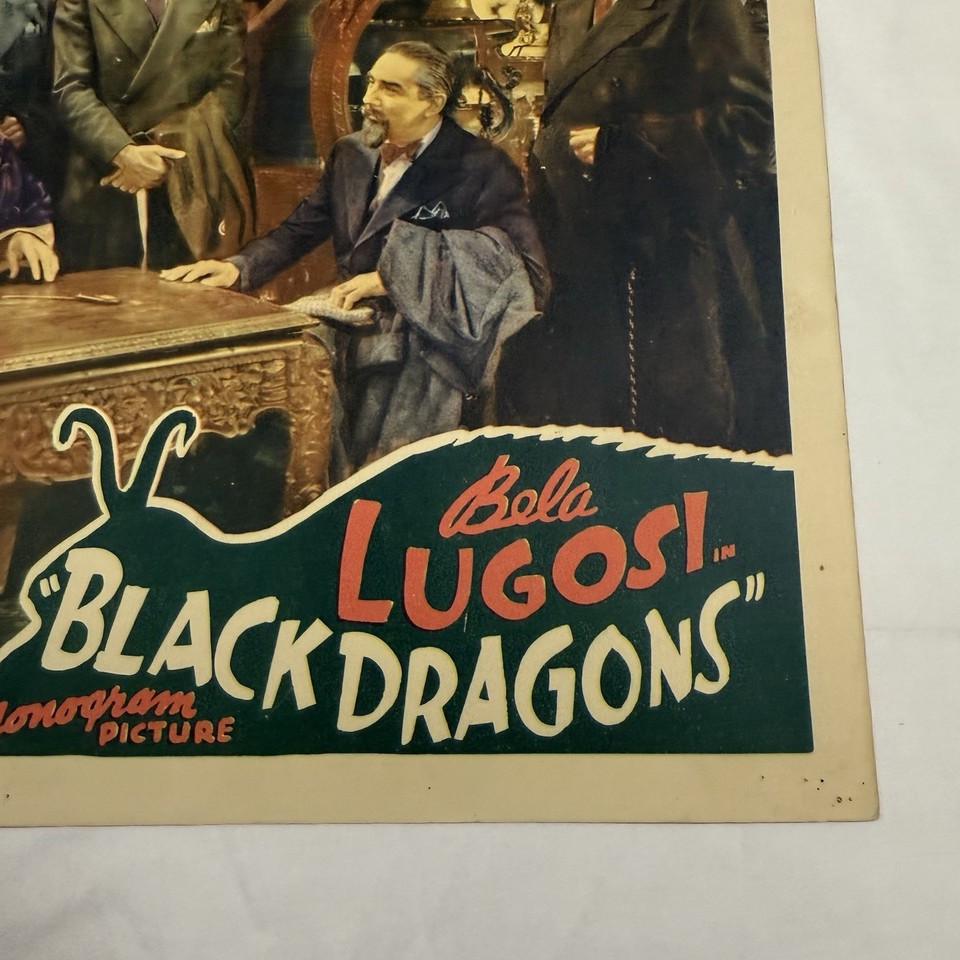 1942 Black Dragons Original 11x14” Lobby Card Bela Lugosi Clayton Moore ...
