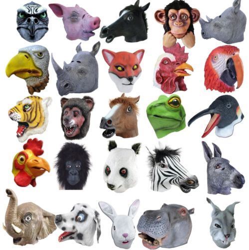 Latex Animal Masks