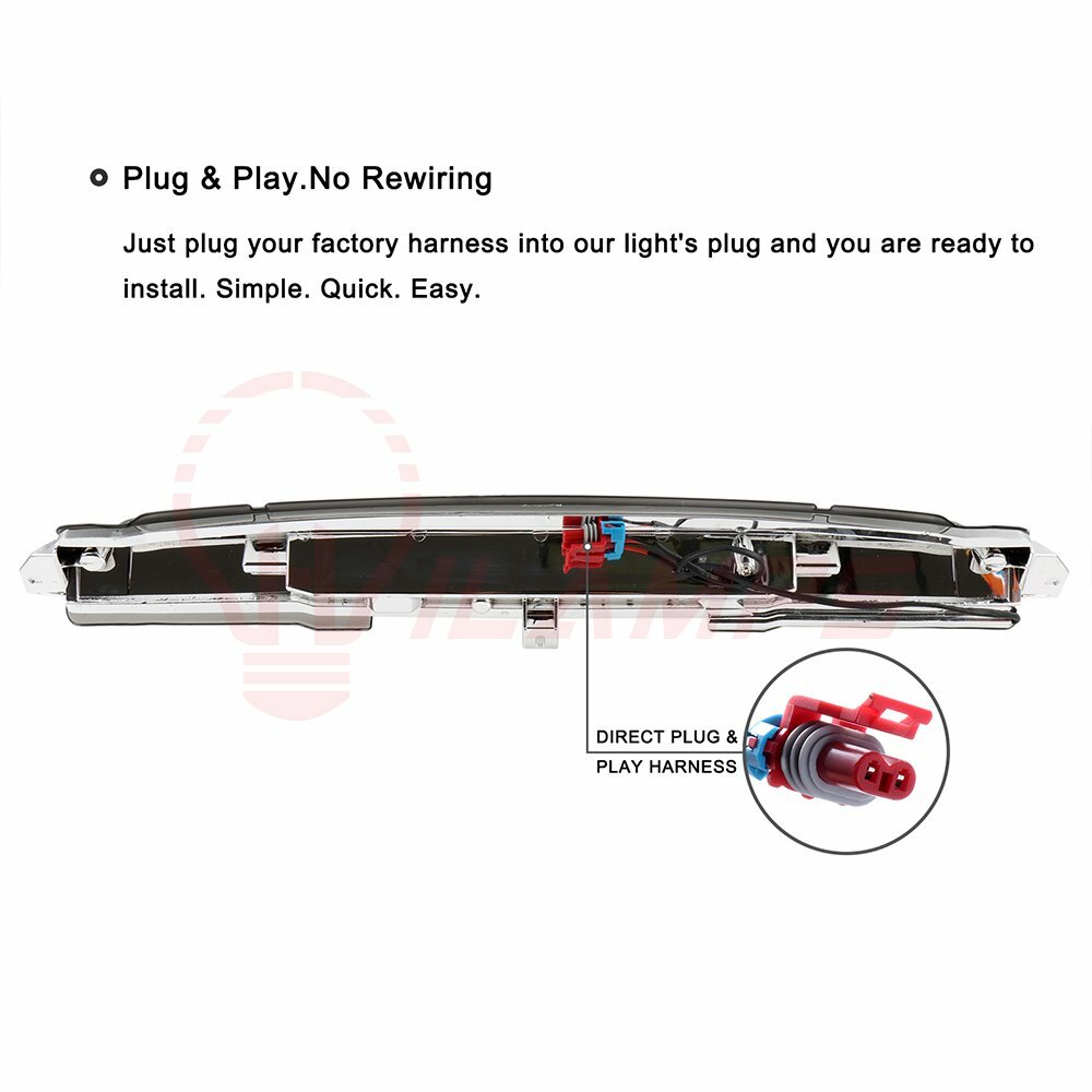 3rd Third Brake Light CHMSL Lamp For 2002-2012 Chevrolet Avalanche ...