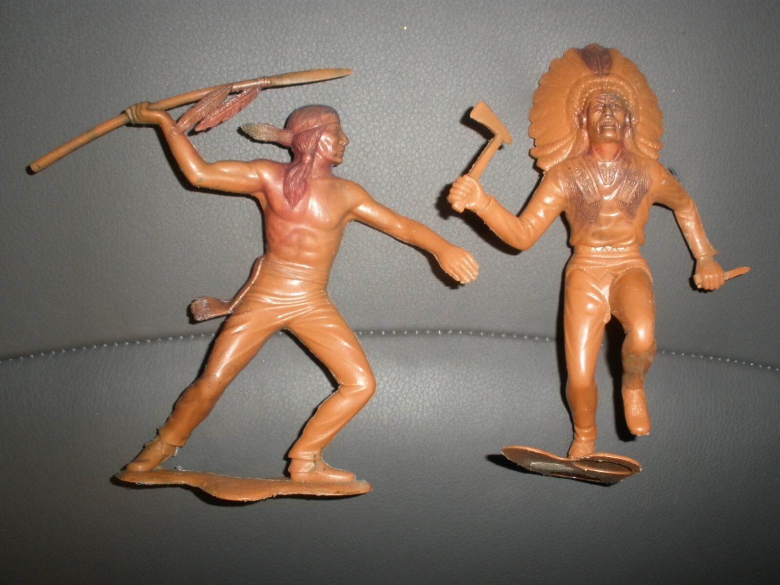 Lot of 2 MARX Indian Figures 6" Tall (SU120) | eBay