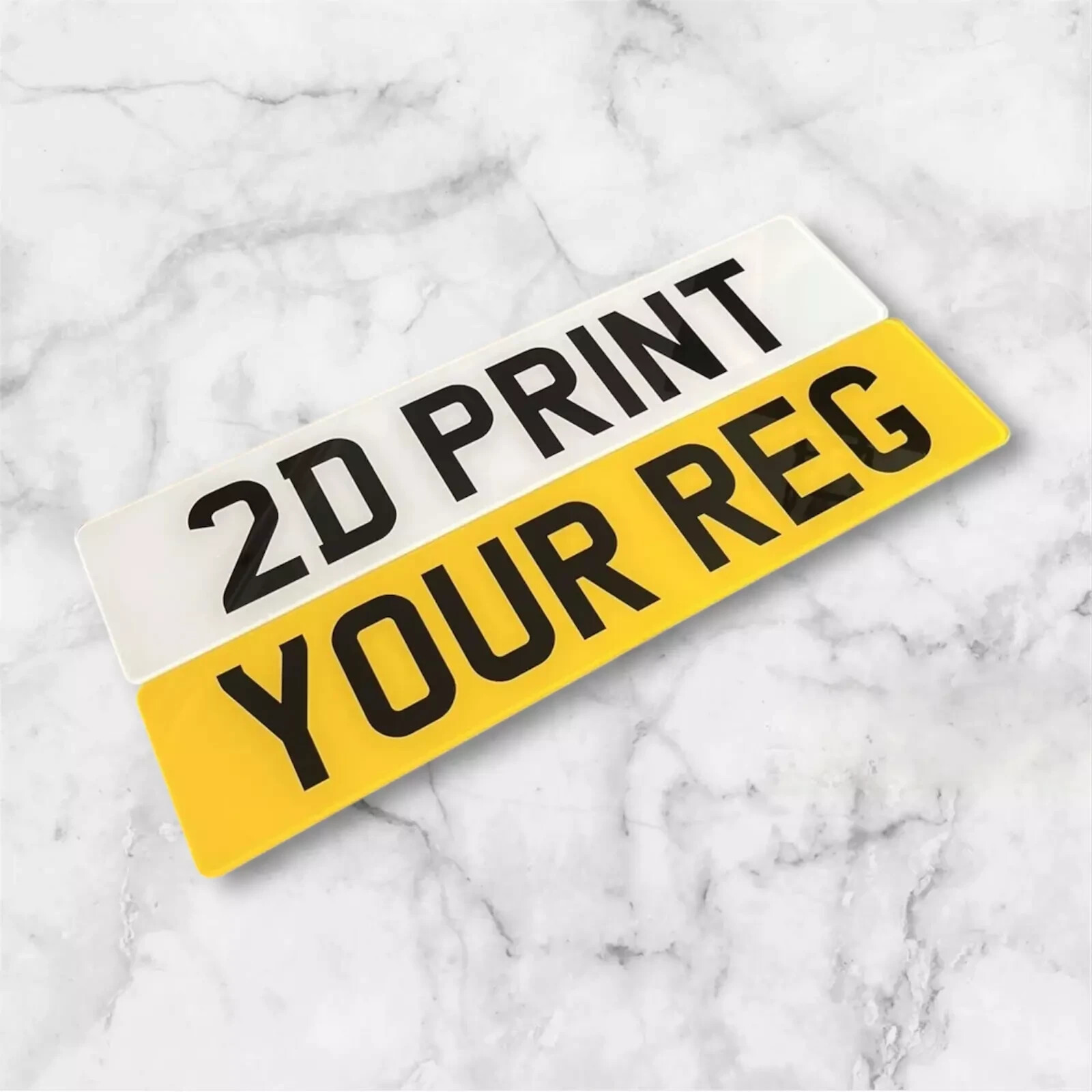 2D PRINTED PAIR OF NUMBER PLATES, 100% MOT AND ROAD LEGAL - FREE ...