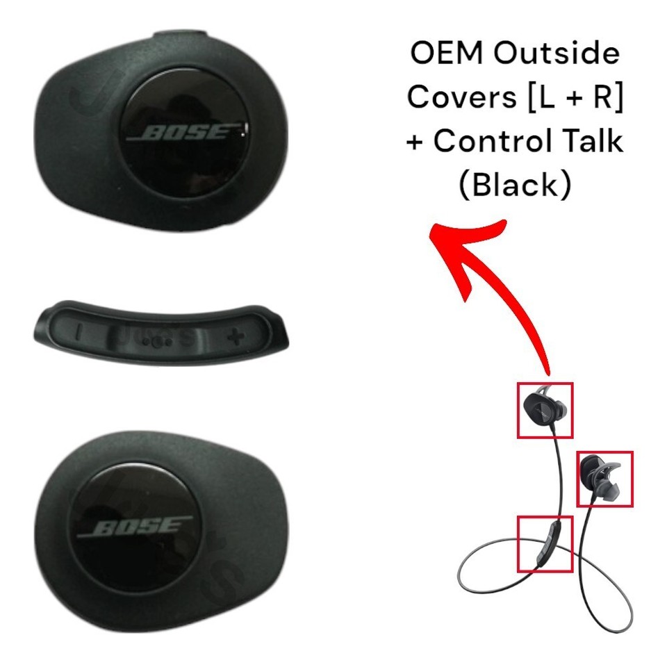 Genuine Bose SoundSport Wireless Outside Rubber Cover | Black ...