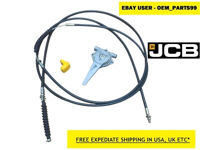 Genuine JCB Throttle Cable Assy. With Lever (Part No. 910/45400) | eBay