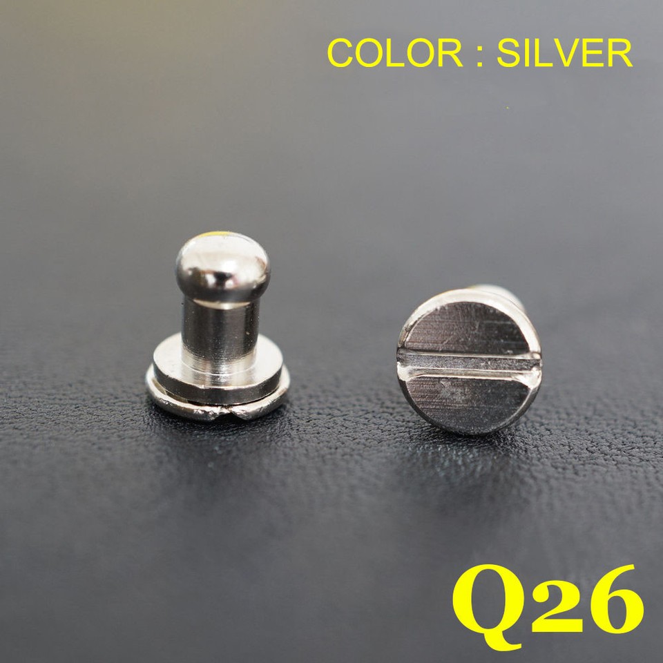 10pcs 5mm Stud Screw Round Head Solid Brass Nail Rivet Button ...