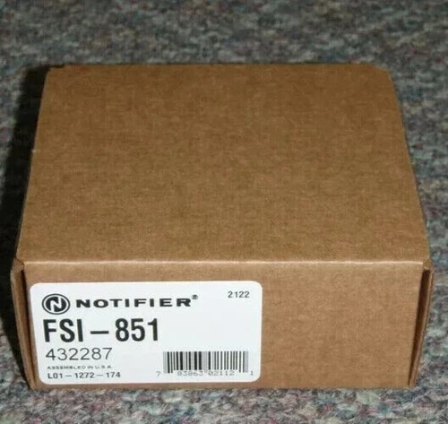 Notifier Fire Alarm FSI 851 Intelligent Ionization Smoke Sensor ...