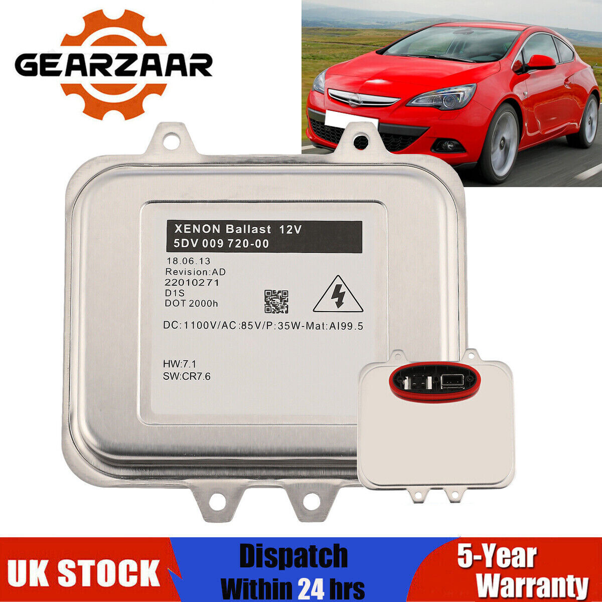 For Vauxhall Insignia Xenon Headlight Ballast Control Unit Module ...