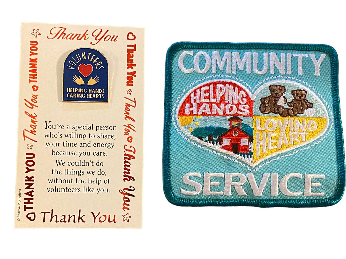 Girl Scouts Community Service Hand Patch Patches | GSCTX