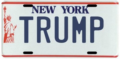 President Donald Trump New York 1980's License plate | eBay