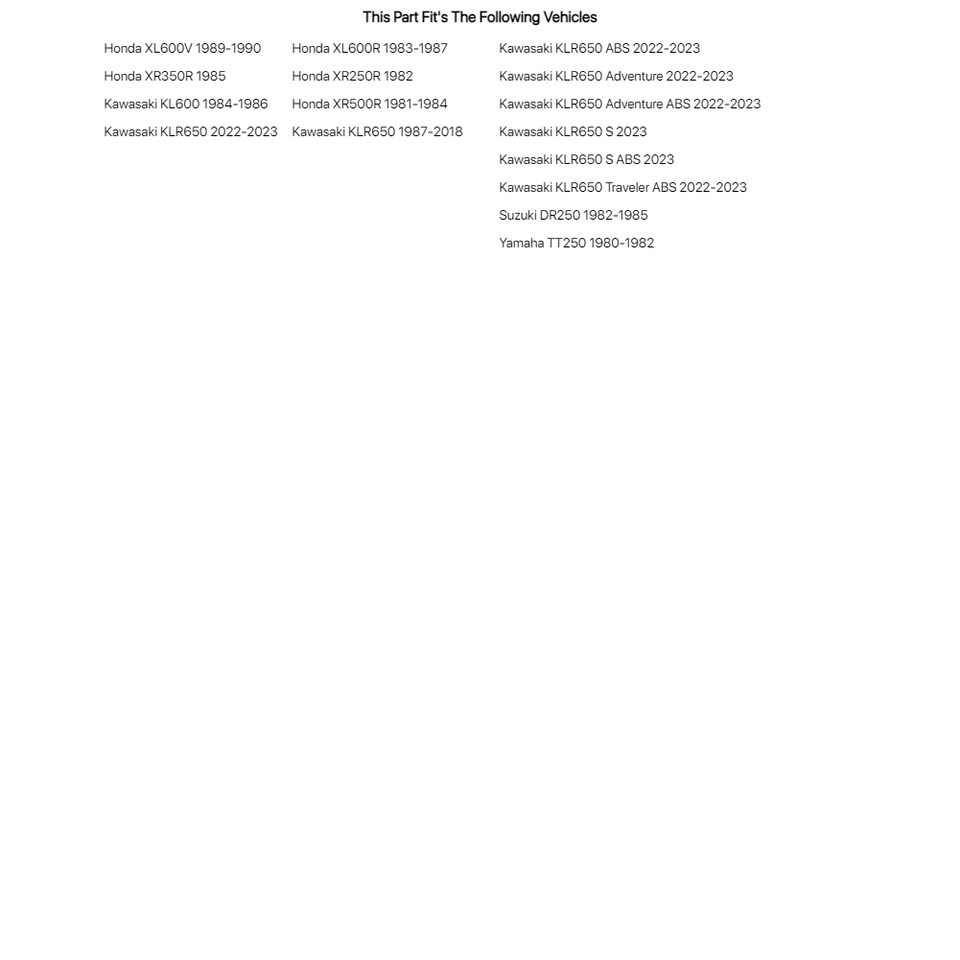 IRC VE33 Enduro Tire 5.10x17 For KAWASAKI KLR650 Adventure 2022-2023 | eBay