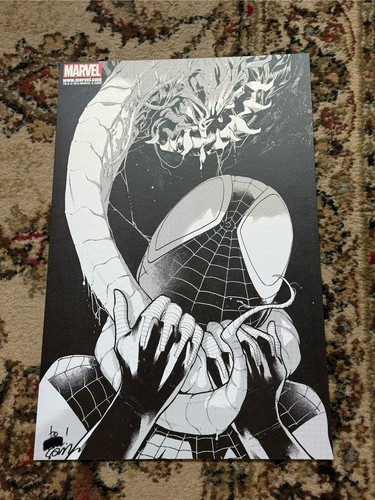 Marvel Comics Spider-Man Miles Morales Venom Art Print Signed by Sara ...