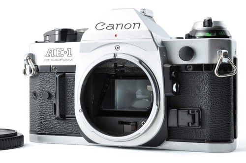 Canon AE-1 Program Silver [Near MINT] AE-1P 35mm Film SLR Camera Body ...