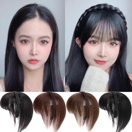 Invisible Bangs Hair Hoop 4 Colours Natural Hair Clip New Bangs ...