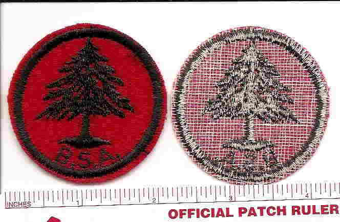 Old BSA FELT Patrol Patch - PINE TREE - B & W Thread Back | eBay