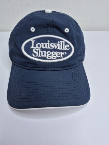 Louisville Slugger Hat Cap Strap Back Blue Baseball One Size Adjustable ...