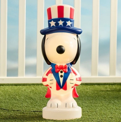 NEW Patriotic 23 inch Snoopy Americana Blow Mold July 4th Plug-In ...