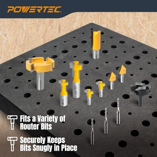 Router Bit Storage Inserts for 110 Bits, 50PCS 1/2" Router bit tray ...