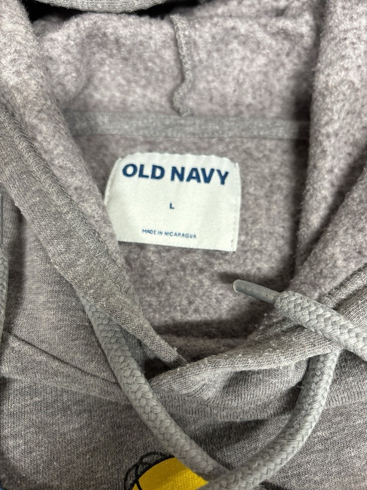 Old Navy Simpsons Marge Homer Bart Lisa Maggie Gray Hoodie Sweatshirt ...