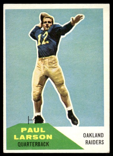 1960 Fleer Paul Larson Oakland Raiders #13 | eBay