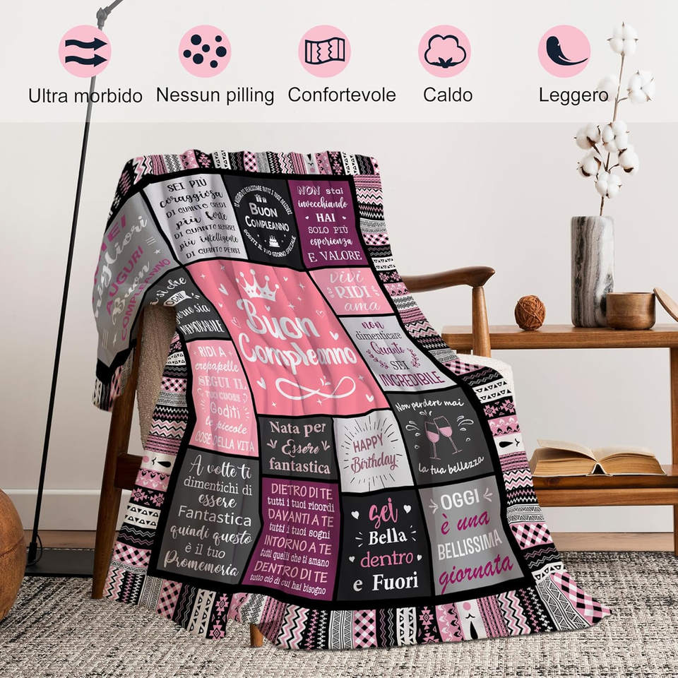 Regalo Donna Compleanno, Regalo Migliore Amica Compleanno, Happy ...