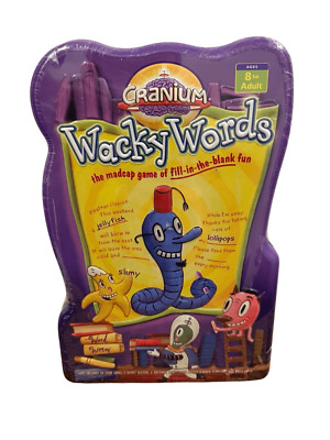 Brand New Sealed Cranium Wacky Words Fill In The Blank Word Family Game ...