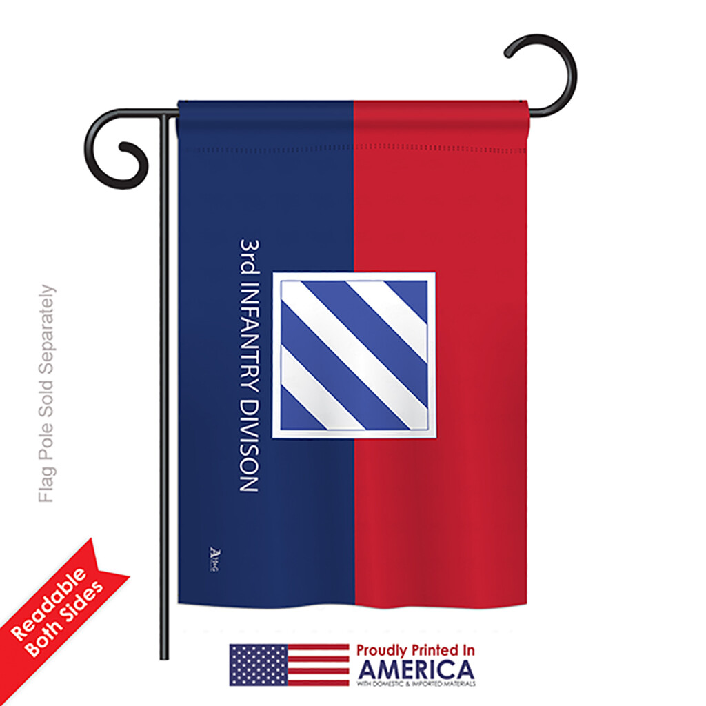 3rd Infantry Division-Decorative 2 pcs Garden Flags Pack-GP140332-BOAE ...