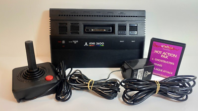 Atari Junior Jr 2600 Vader Black Strip Console RARE, New Controller, 3 ...