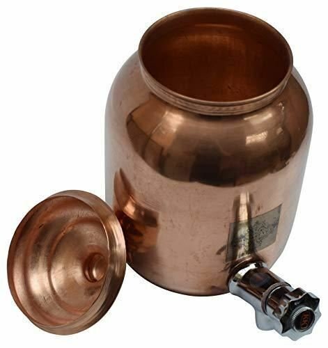 Beautiful Hammered Copper Water Dispenser Container Pot Matka Storage ...
