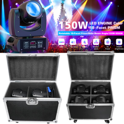 2/4X 150W LED Moving Head Light with Rotating 18-Facet Prism Gobos w ...
